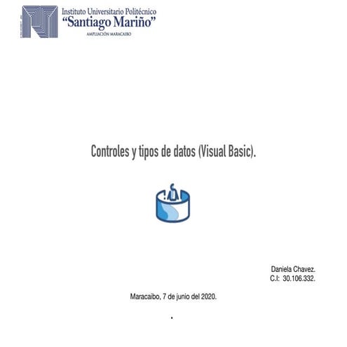 Controladores y tipos de datos de Visual Basic. | PDF