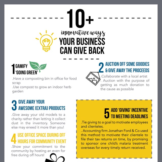 10 ways your business can give back | PDF | Free Download