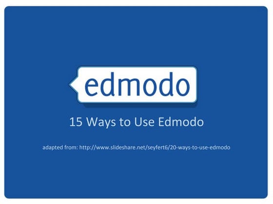 Edmodo training 7 - mobile apps and ideas for edmodo use | PPT
