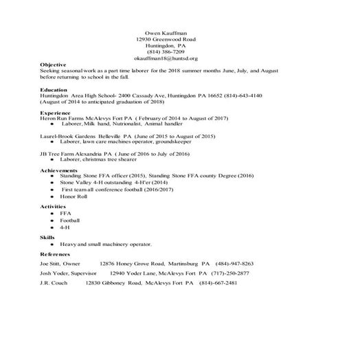 Kelsie Resume | DOCX