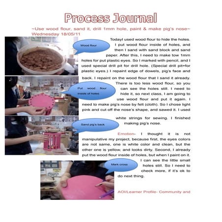 Process Journal 16 | DOCX | Woodworking | Arts and Crafts