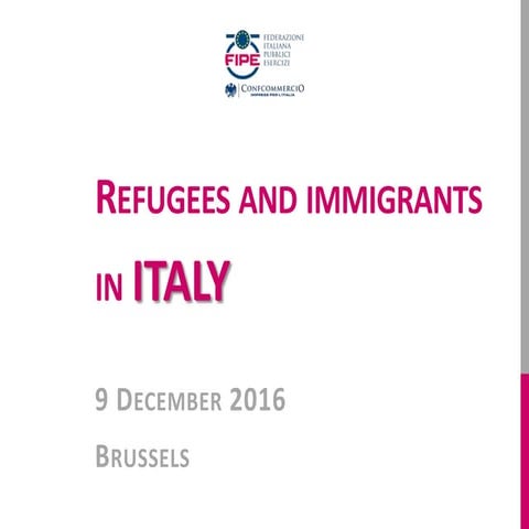 Refugees and immigrants in italy | PPTX