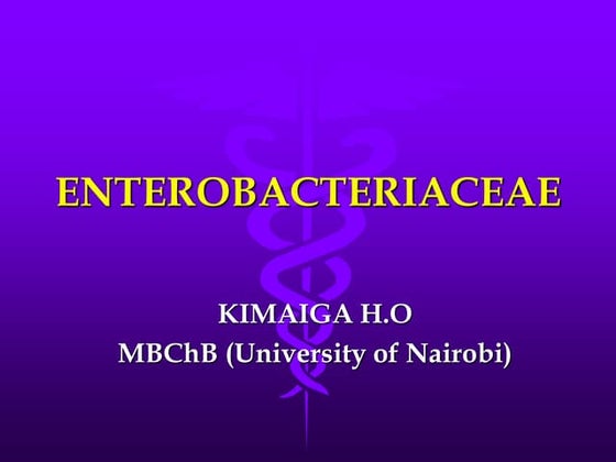 Enterobacteriaceae , Enterobacter and their Biochemical Test | PDF