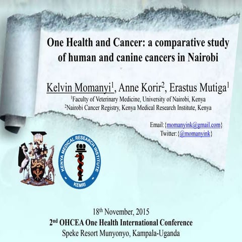 One Health and Cancer | PPTX