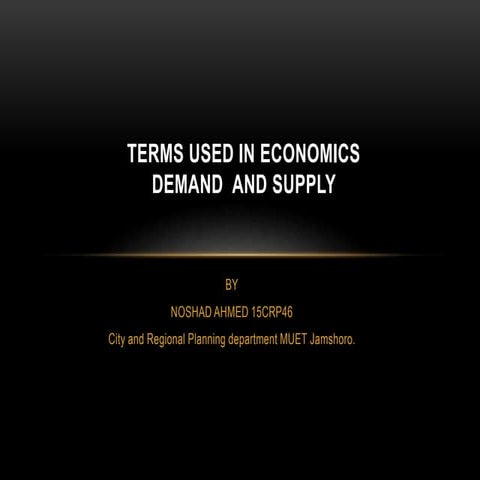 Application of Demand and Supply | PPTX