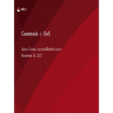 LF_OVS_17_Conntrack + OvS | PPT