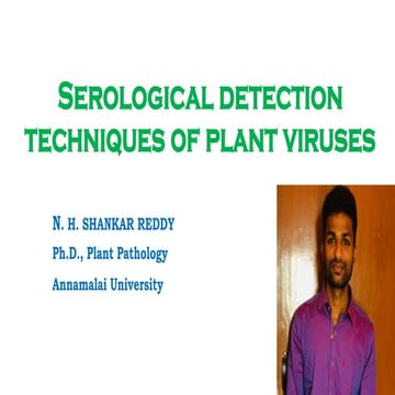 Serological detection techniques of plant viruses | PDF