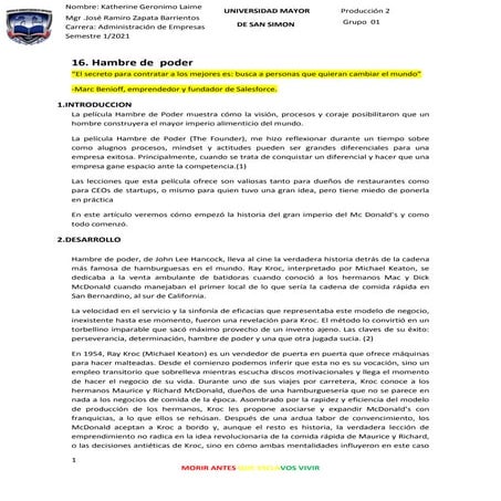 16. hambre de poder | PDF