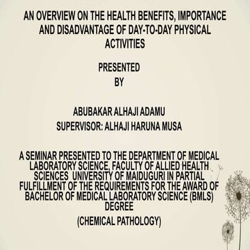 An overview on the health benefits, importance and disadvantages of day ...