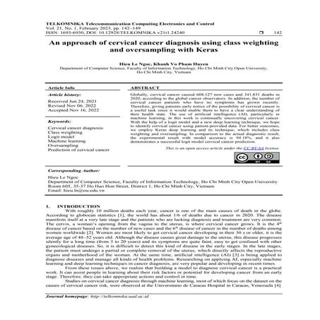 Cervical Cancer Detection: An Enhanced Approach through Transfer Learning and Data Augmentation ...