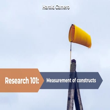 Research 101: Measurements of Constructs | PDF