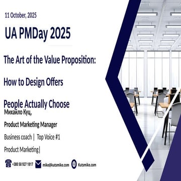 Mykhailo Kuts: The Art of the Value Proposition: How to Design Offers ...