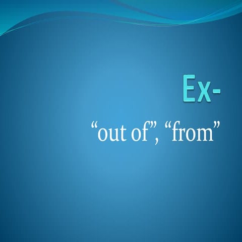 Ex- Prefix | PPTX