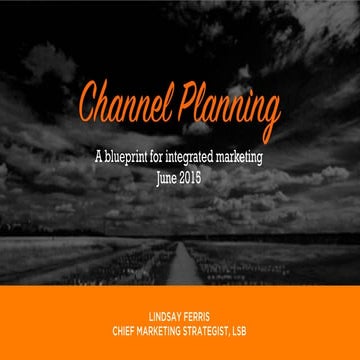 Channel Planning for Integrated Marketing Success | PDF