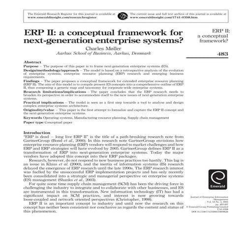 16. Erp Ii A Conceptual Framework For Next Generation Enterprise ...