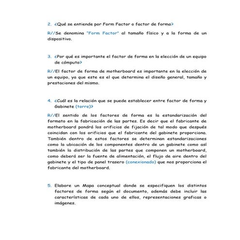 Factor de Forma | DOCX