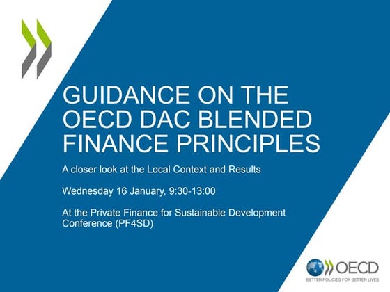 OECD making blended finance work for the sustainable development goals ...