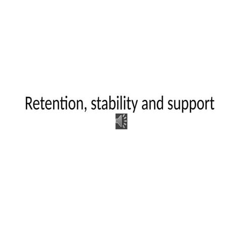 Retention stability support in complete dentures | PPT