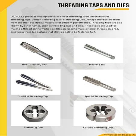 THREADING-TAPS-AND-DIES EXPORTERS | PDF