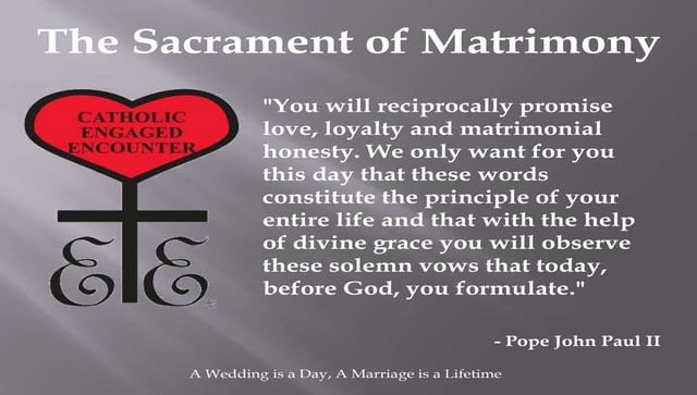 Matrimony Sacrament Symbols