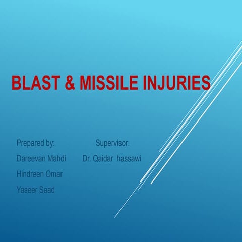 blast injury | PPTX