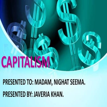 Capitalism | PPTX | Economy | Business and Finance