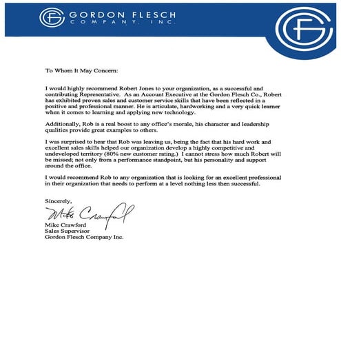 GFC Reference Letter | PDF