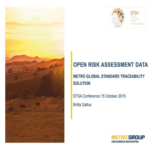 Metro's Global Standard Traceability Solution | PDF