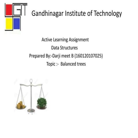 Balanced trees | PPTX | Programming Languages | Computing