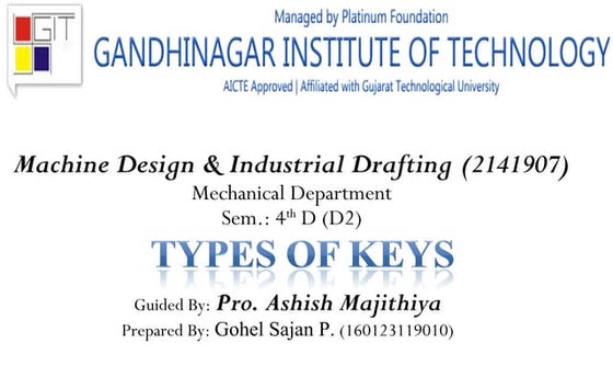 Design of keys | PPTX