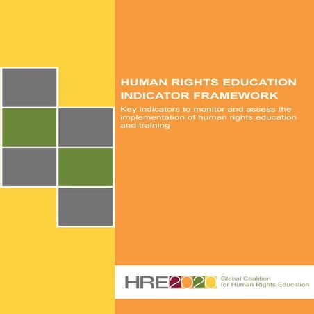 Human Rights Education Indicator Framework_FINAL | PDF