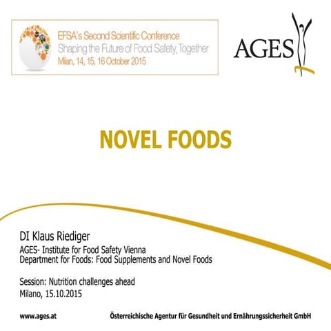 Novel foods | PDF