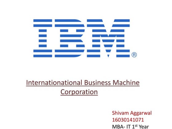 Organizational Structure of IBM | PPT
