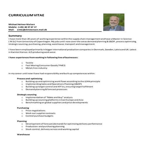 CURRICULUM VITAE linkedin english | DOCX