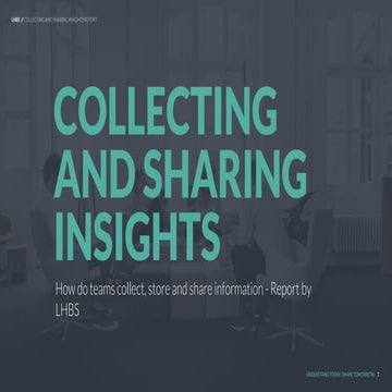 Collecting and Sharing Insights | PDF