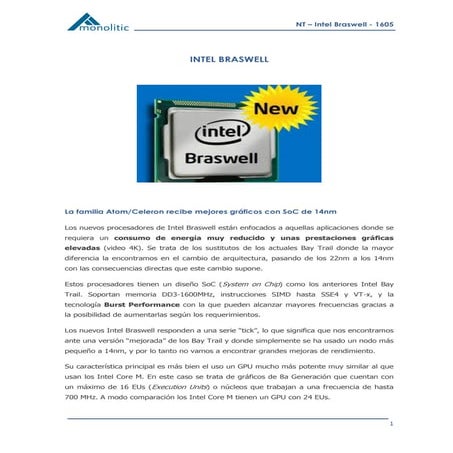 Intel Braswell | PDF