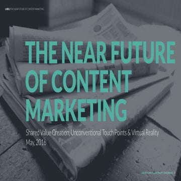 The Near Future of Content Marketing | PDF