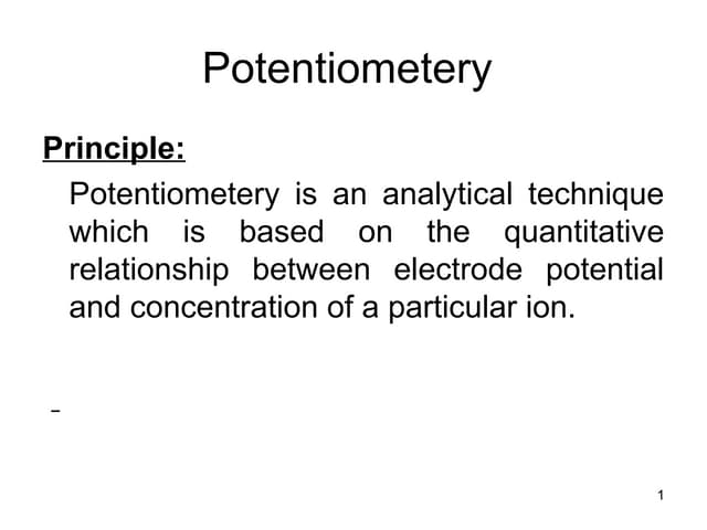 pH determination (electrometric method) | PPTX
