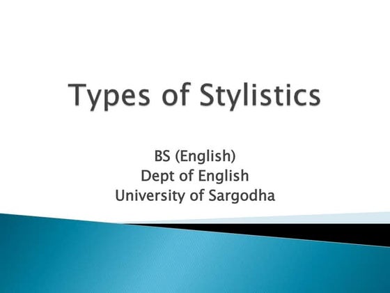 brief history of stylistics | PPTX | Poetry | Books and Literature