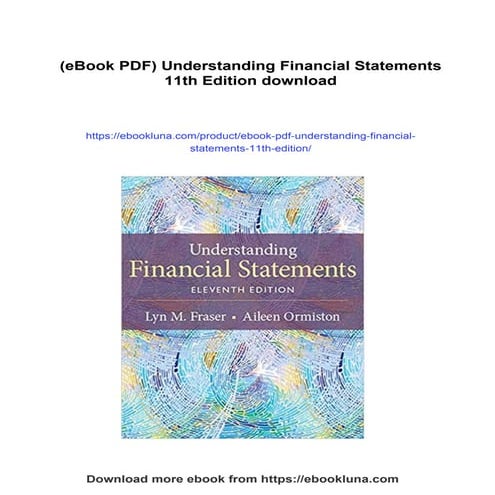 (eBook PDF) Understanding Financial Statements 11th Edition | PDF