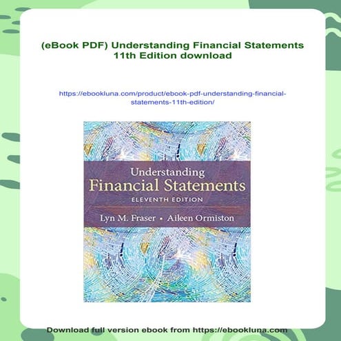 (eBook PDF) Understanding Financial Statements 11th Edition | PDF