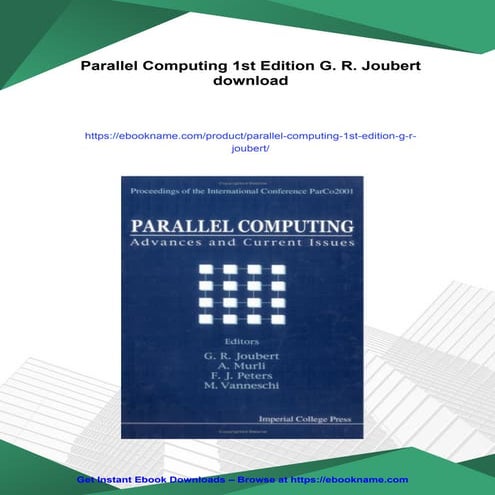 Parallel Computing 1st Edition G. R. Joubert | PDF