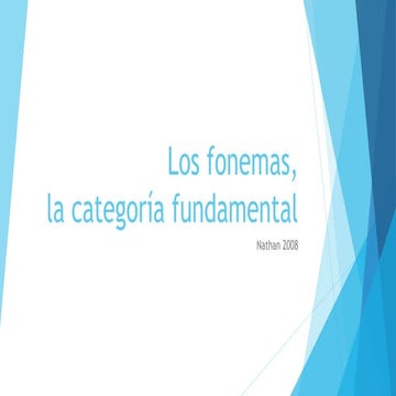 Los fonemas (Nathan 2008) | PPTX