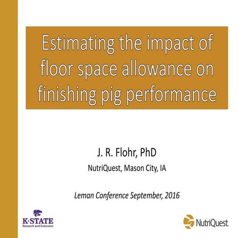 Dr. Josh Flohr - Estimating the Impact of Floor Space Allowance on Late ...