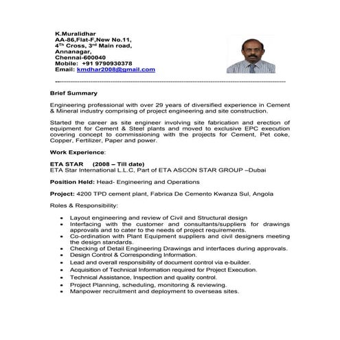Murali-Resume | PDF