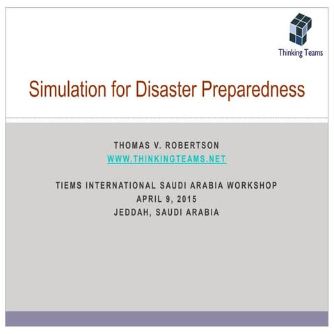 Use of Virtual Simulation for Emergency Preparedness | PDF