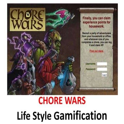 Chore wars - Life style gamification - Manu Melwin Joy | PPT
