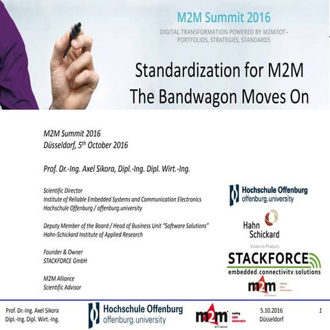 Standardization for M2M | PDF | Computer Software and Applications ...