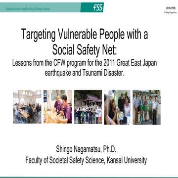 Targeting Vulnerable People with a Social Safety Net | PPTX