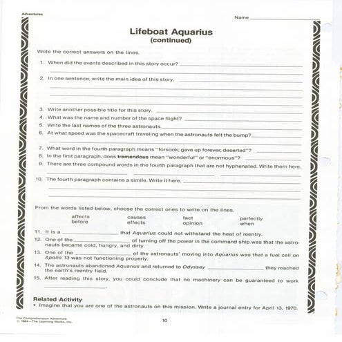 Lifeboat Aquarius | PDF